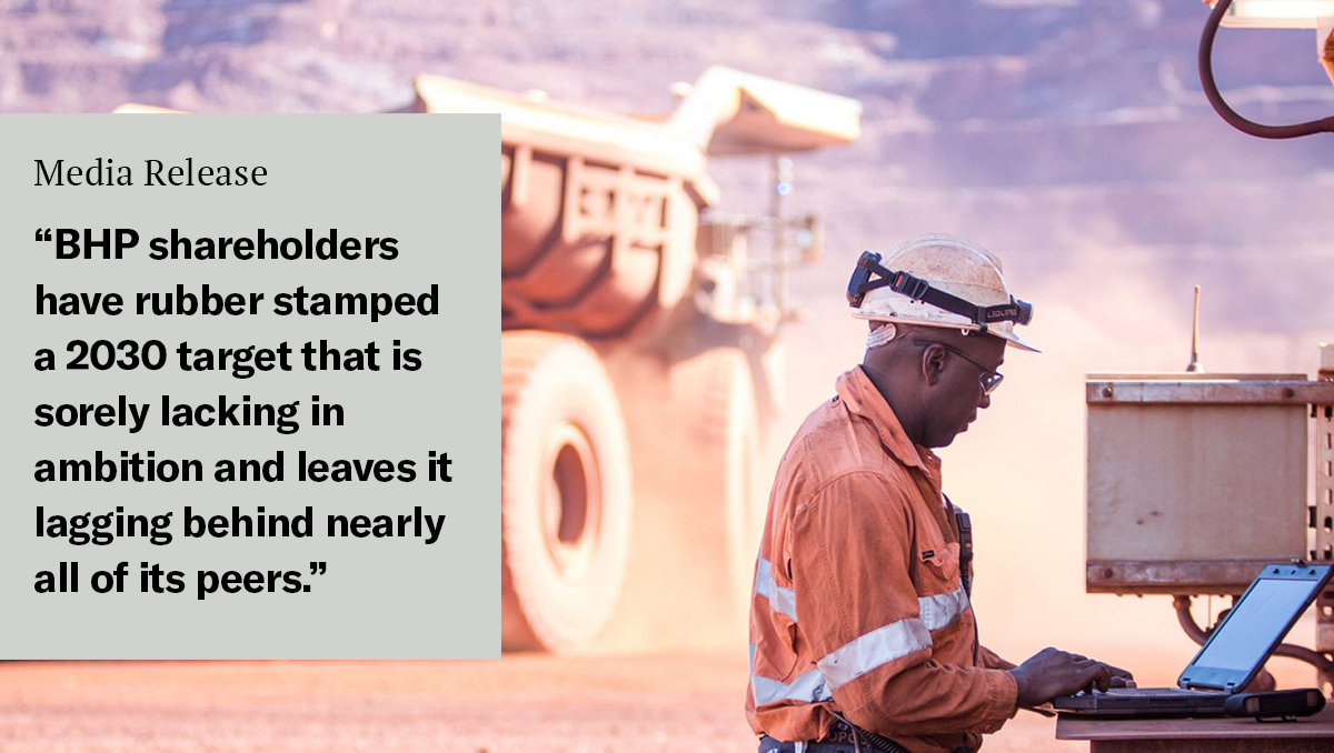 BHP climate plan a greenwash