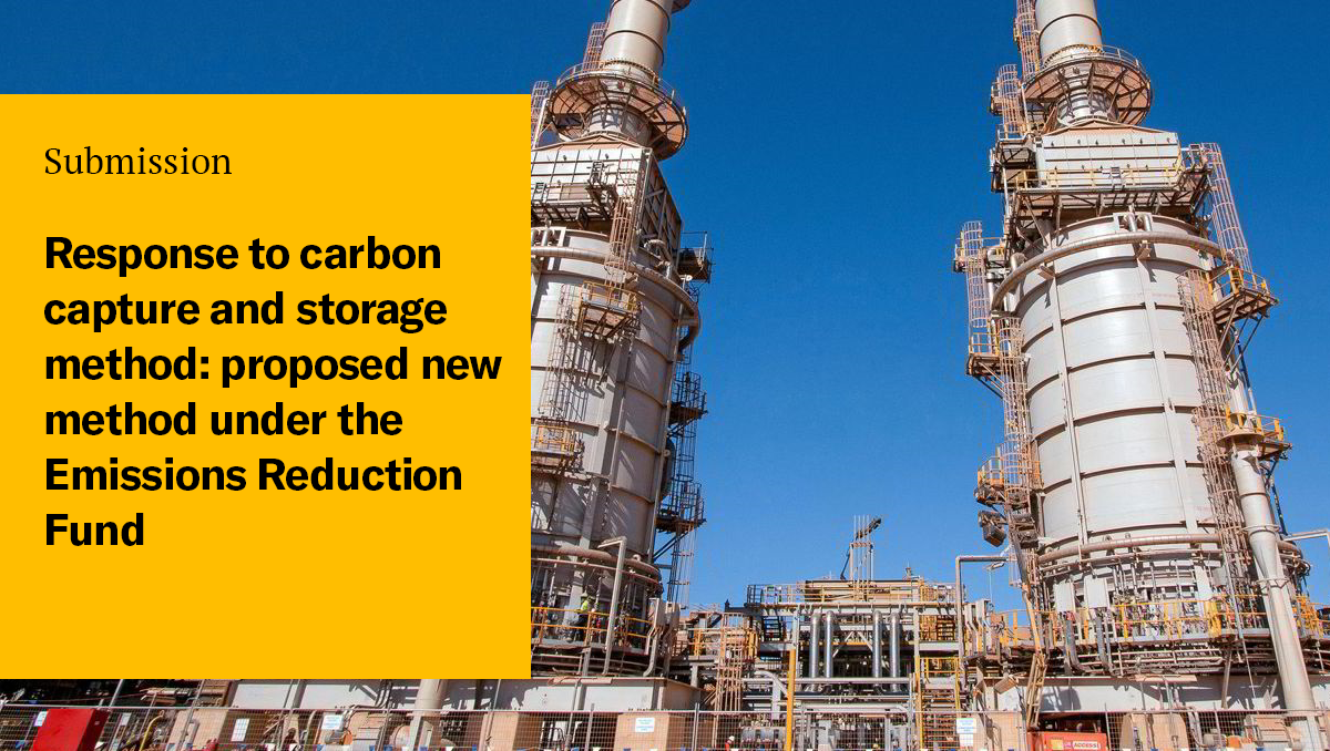 Submission: Clean Energy Regulator